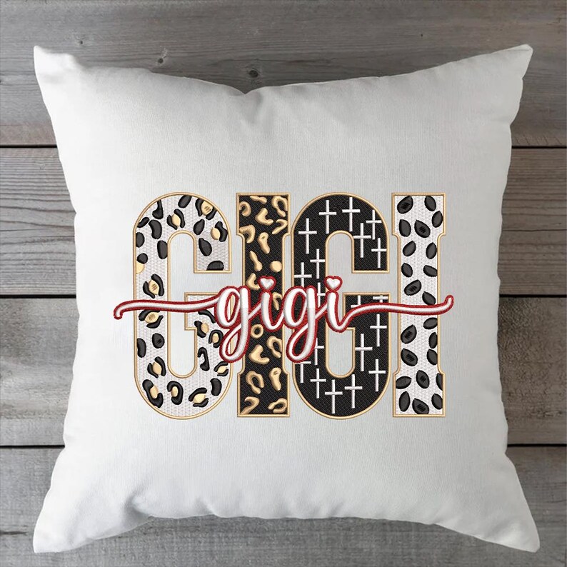 Leopard Gigi Embroidery Design, Gigi Leopard Valentine Machine File ...