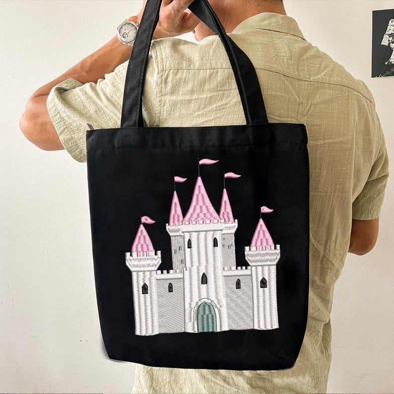 Princess Castle Embroidery Design, Magical Kingdom Embroidery ...