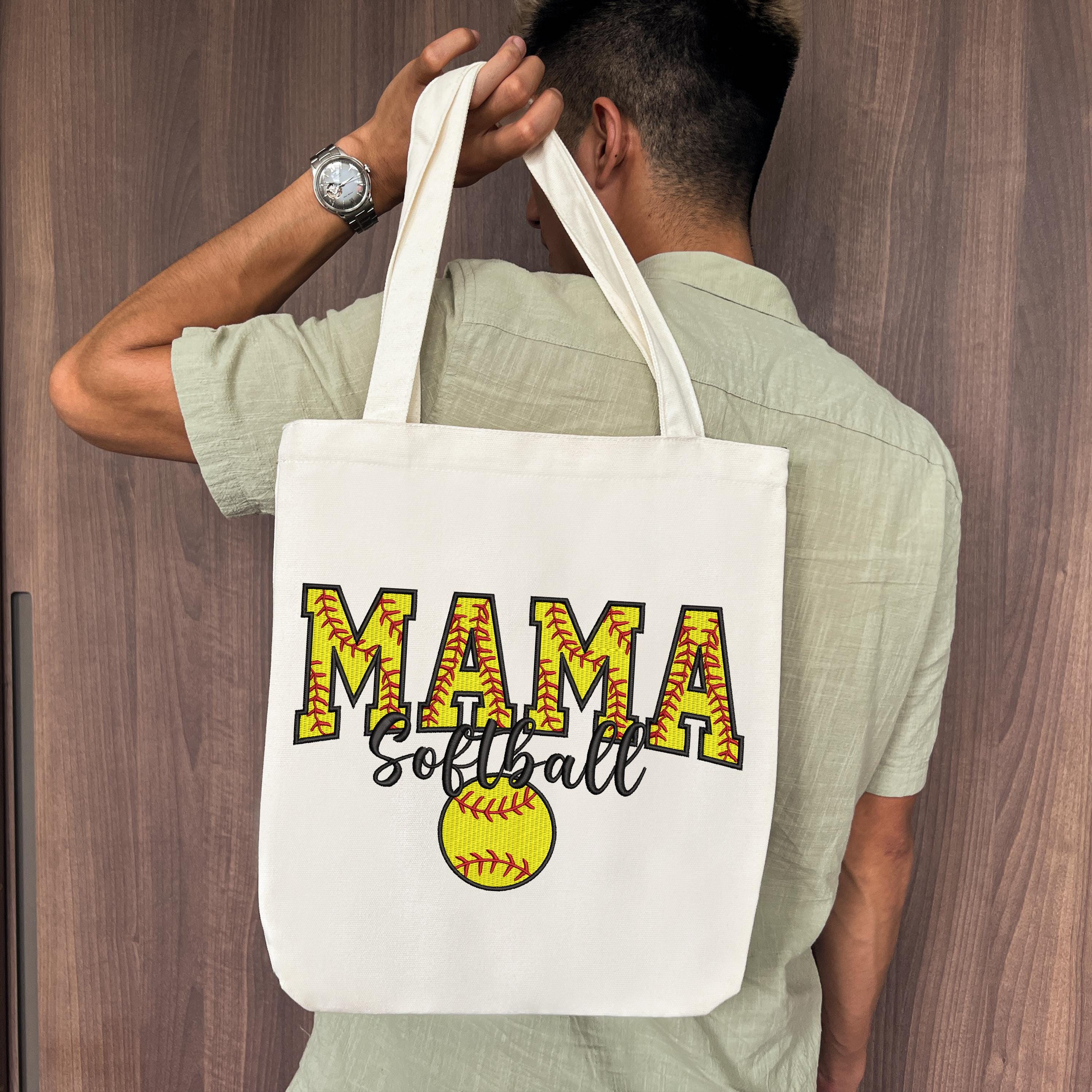 Mama Softball Embroidery File, Softball Mama Embroidery Design, Fall ...
