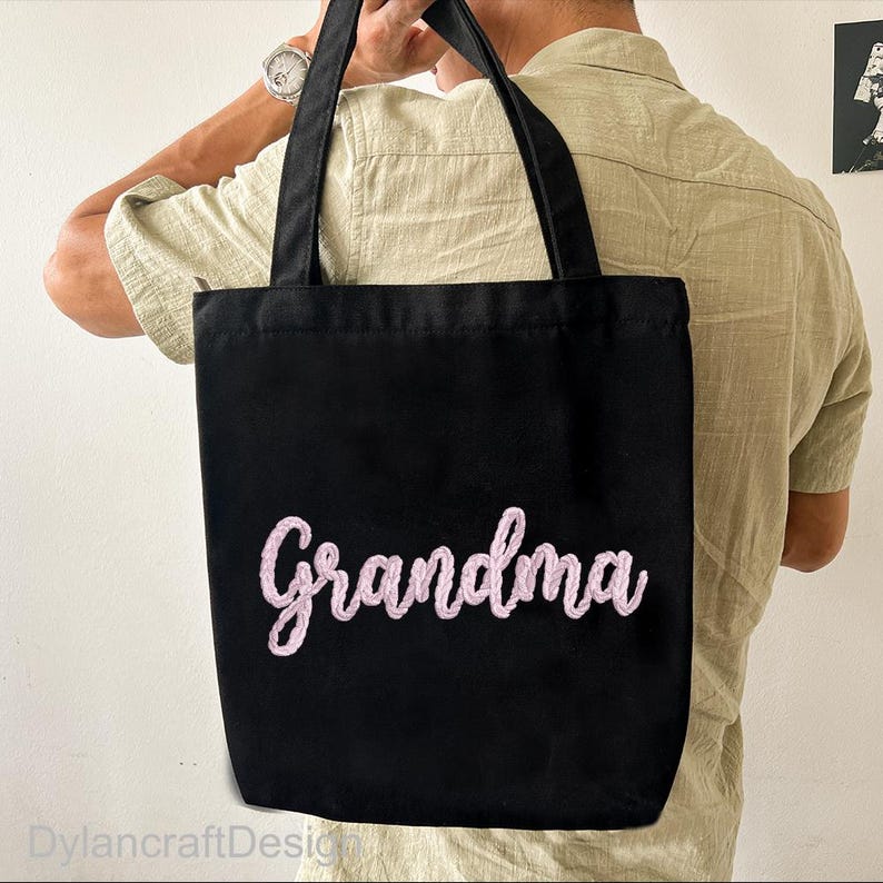Grandma Rope Embroidery Design, Coquette Grandma Machine File, Mother ...