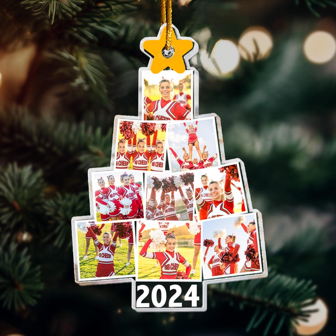 Cheerleader Christmas Tree, Cheerleading Christmas Ornament, Christmas ...