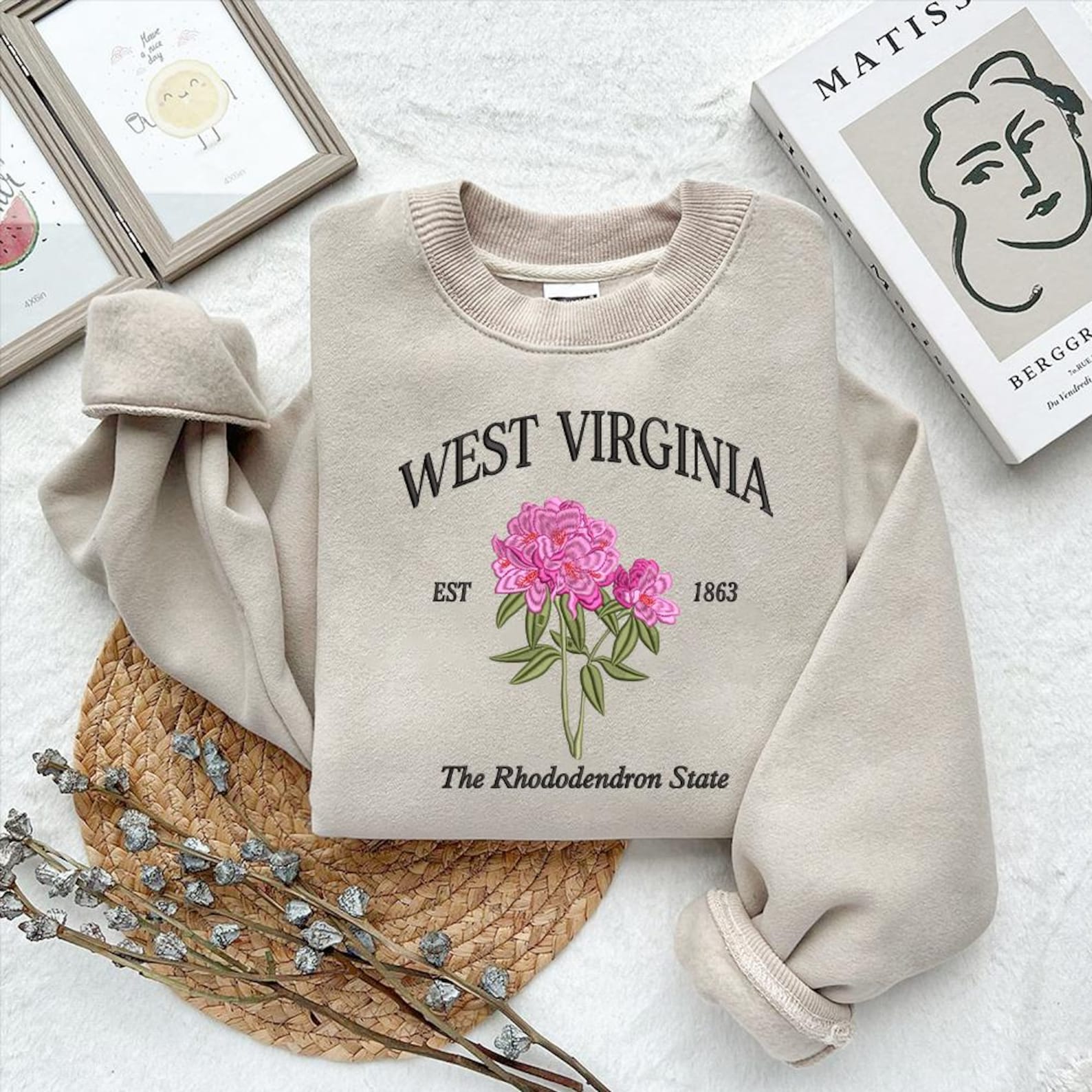 50 USA State Flowers Embroidery Design, 50 USA States Official Flowers ...