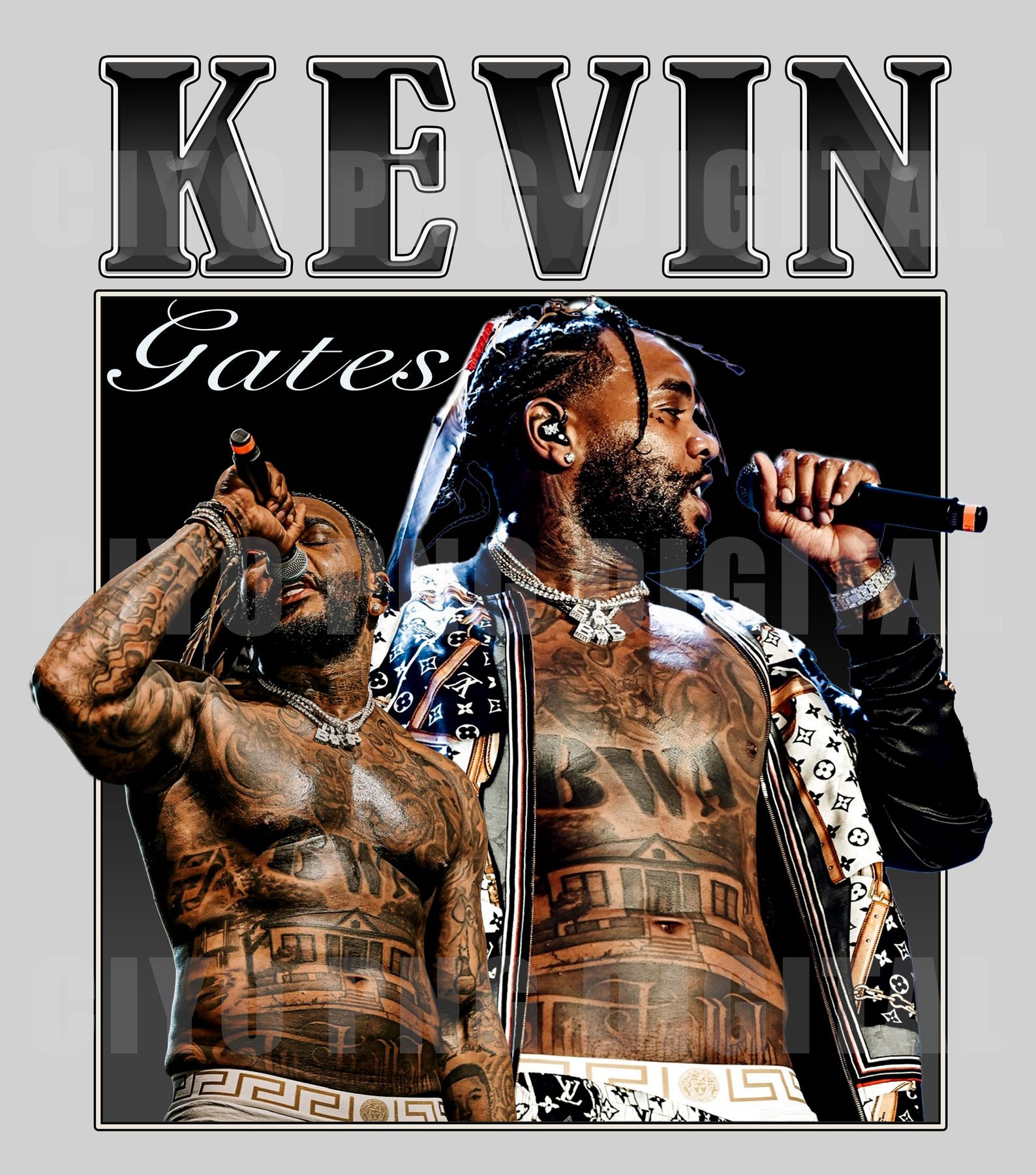 Kevin Gates PNG, Digital Tshirt Design. PNG File,digital PNG File - Etsy
