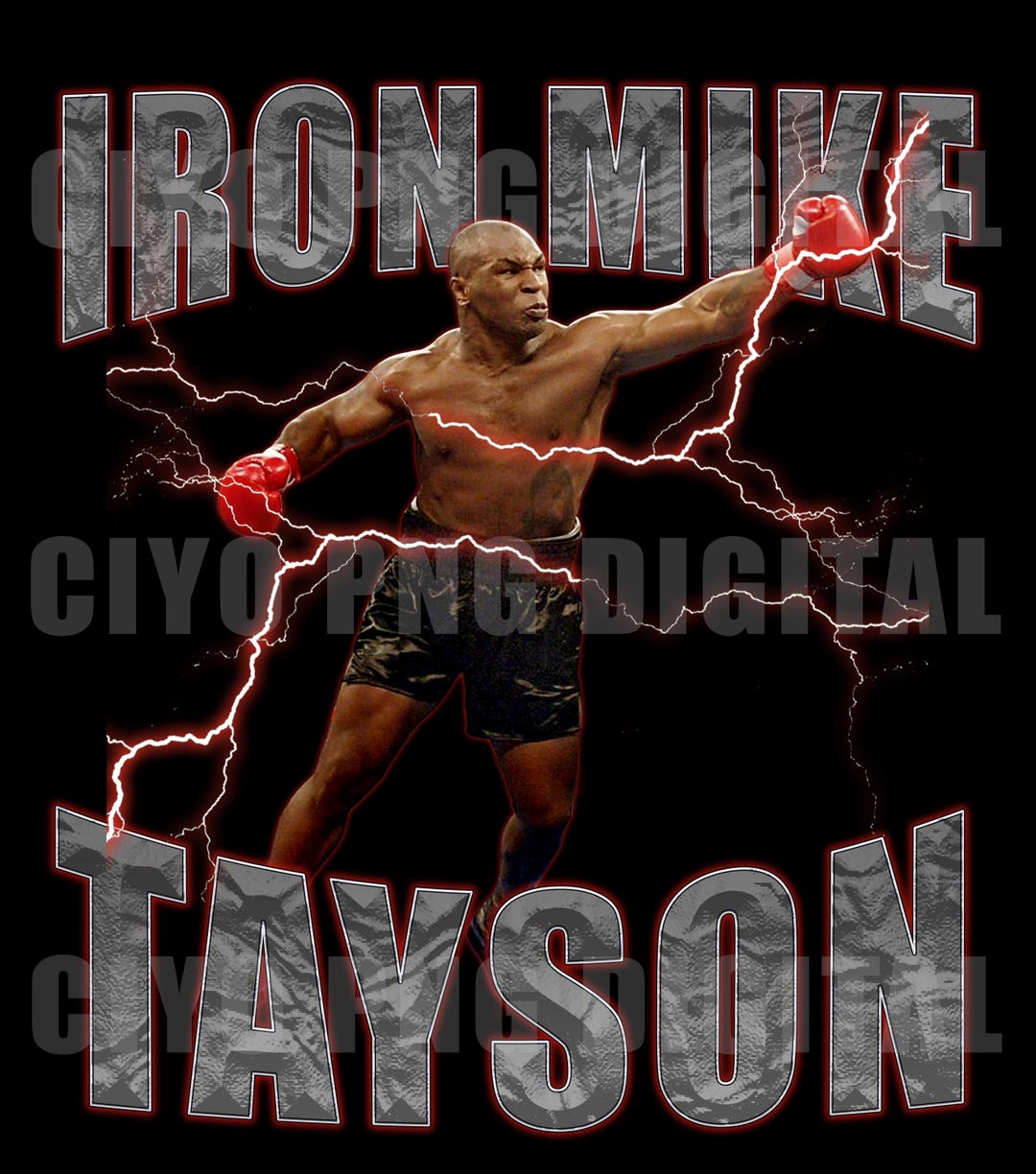 Mike Tayson PNG, Digital Tshirt Design. PNG File,digital PNG File - Etsy