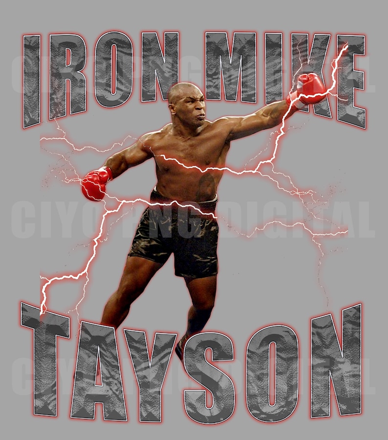 Mike Tayson PNG, Digital Tshirt Design. PNG File,digital PNG File - Etsy