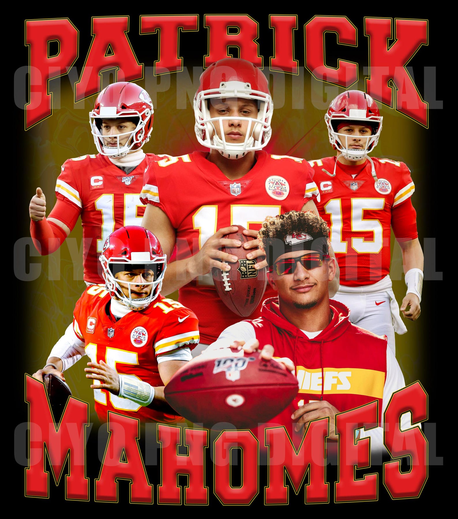 Patrick Mahomes PNG, Digital Tshirt Design. PNG File,digital PNG File ...