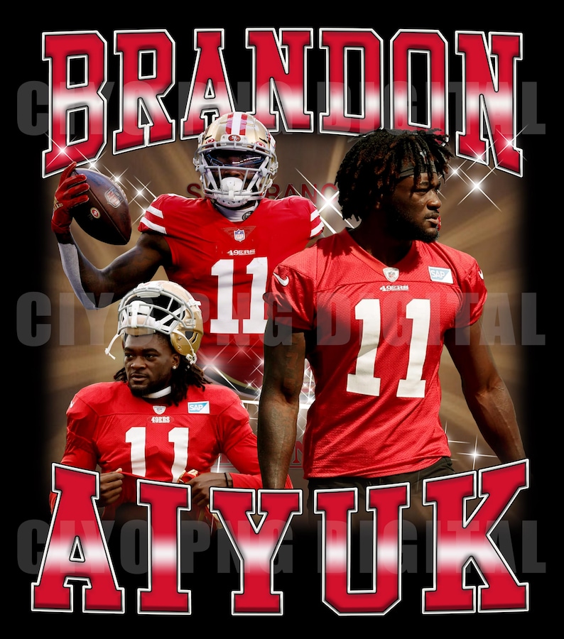 Brandon Aiyuk PNG, Digital Tshirt Design. PNG File,digital PNG File - Etsy
