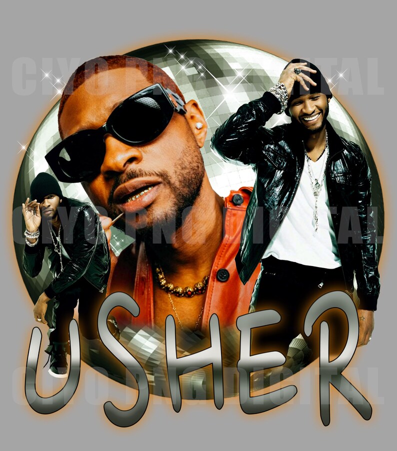 Usher PNG, Digital Tshirt Design. PNG File,digital PNG File - Etsy