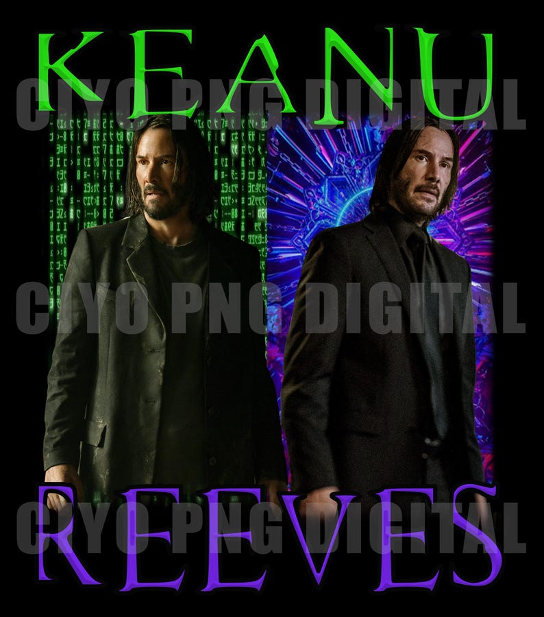 Keanu Reeves PNG, Digital Tshirt Design. PNG File,digital PNG File - Etsy