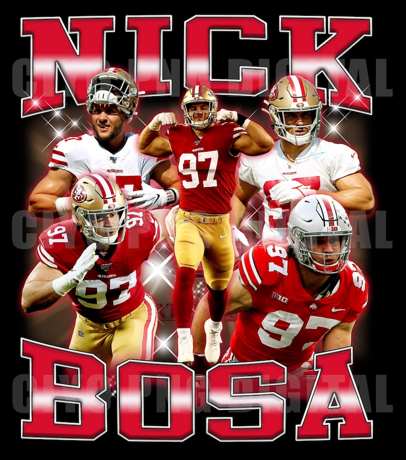 Nick Bosa PNG, Digital Tshirt Design. PNG File,digital PNG File - Etsy