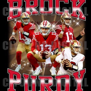 Brock Purdy PNG, Digital Tshirt Design. PNG File,digital PNG File - Etsy