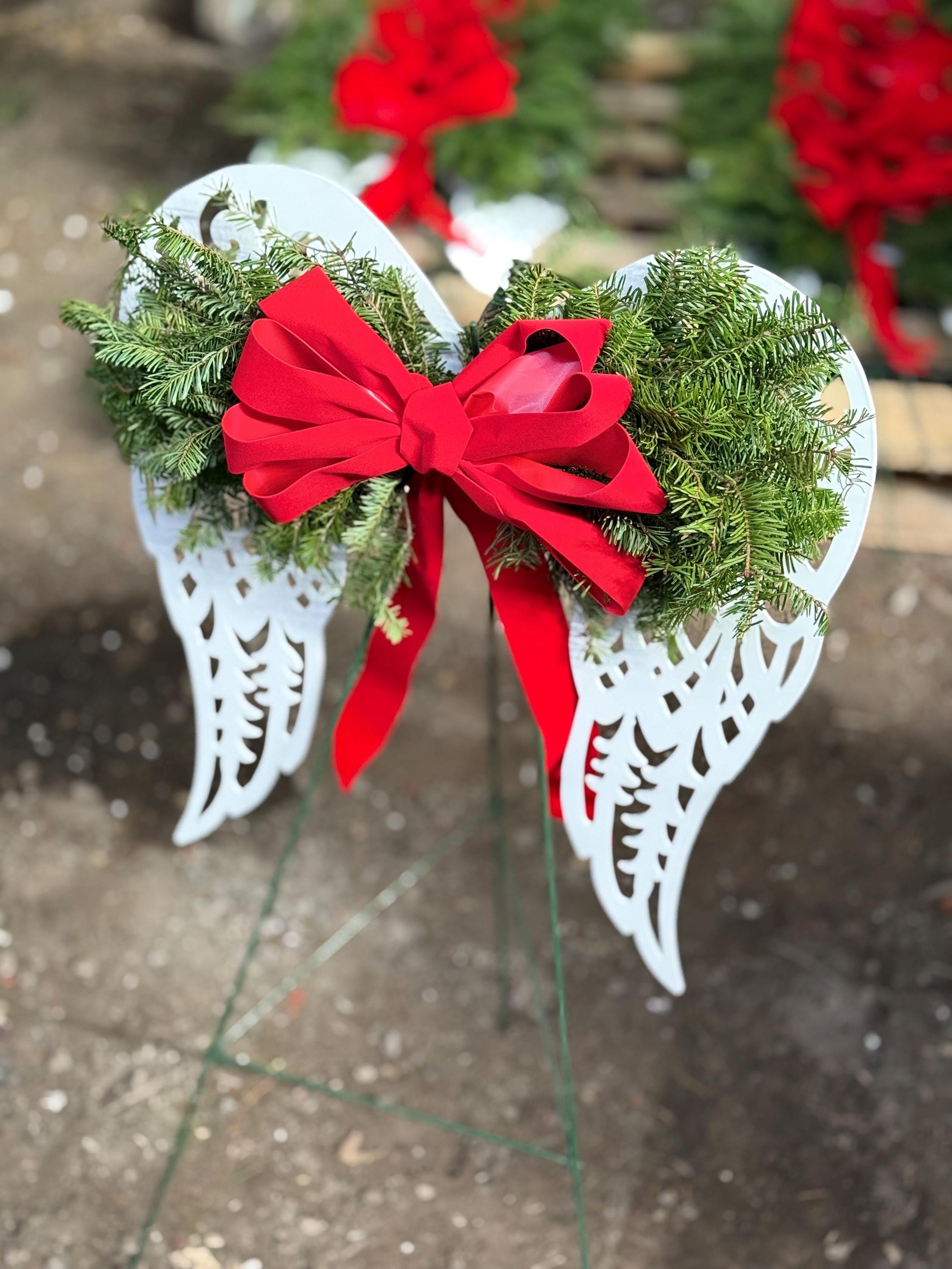 Laser Cut Angel Wings for Cemetery, Gravesite, Flowers, Memorial ...