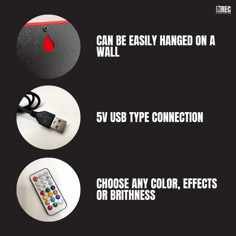 Heavy Metal Hand Mouse Cursor LED RGB Light Sign – Rock N Roll Retro ...