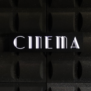 Vintage Art Deco LED Cinema Lightbox Sign Retro Movie Theater Home ...