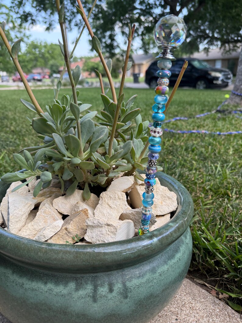 Beaded Garden Stakes - Etsy