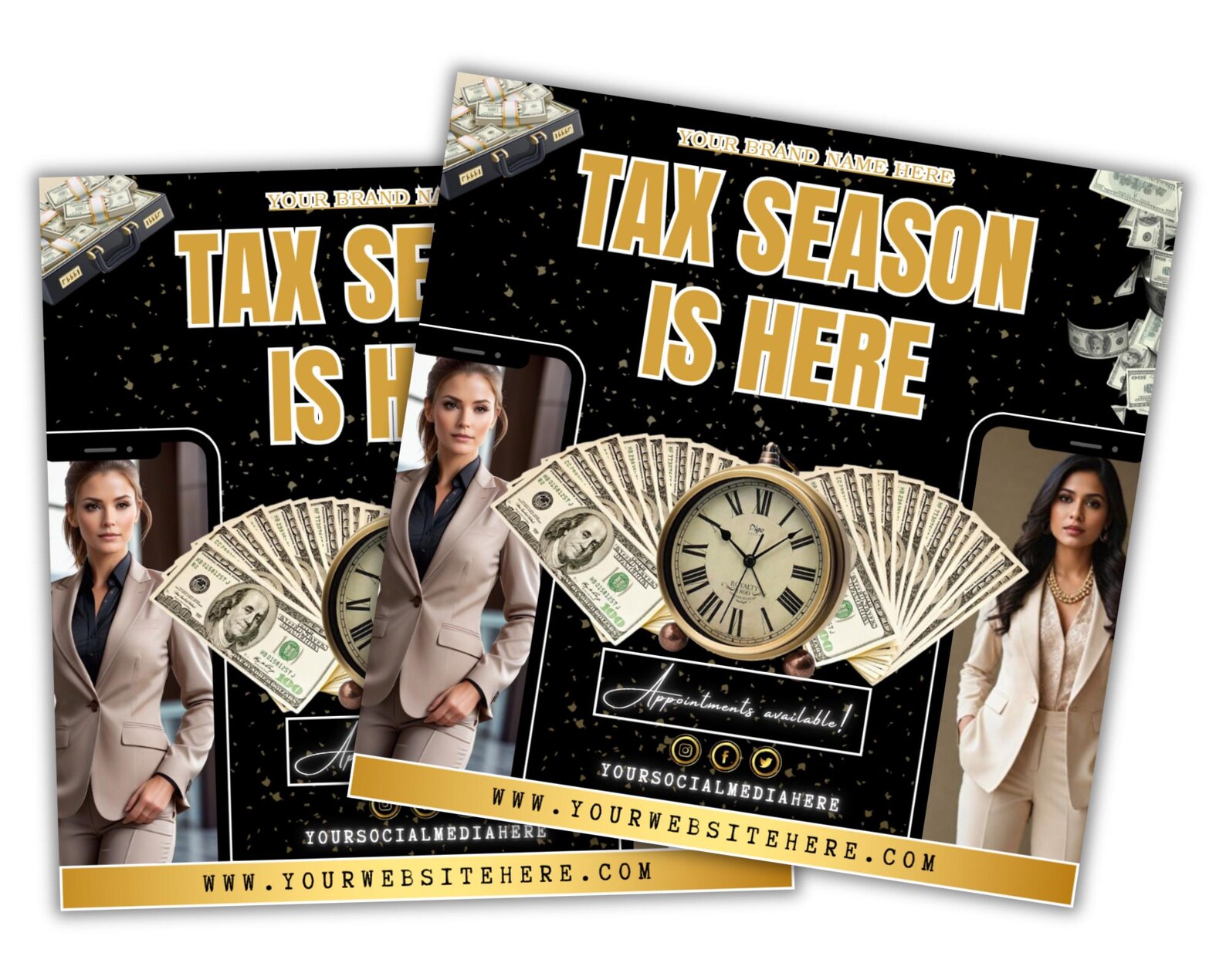Tax Prep Flyer, Tax Preparation, Tax Season Flyer, Accountant Flyer ...
