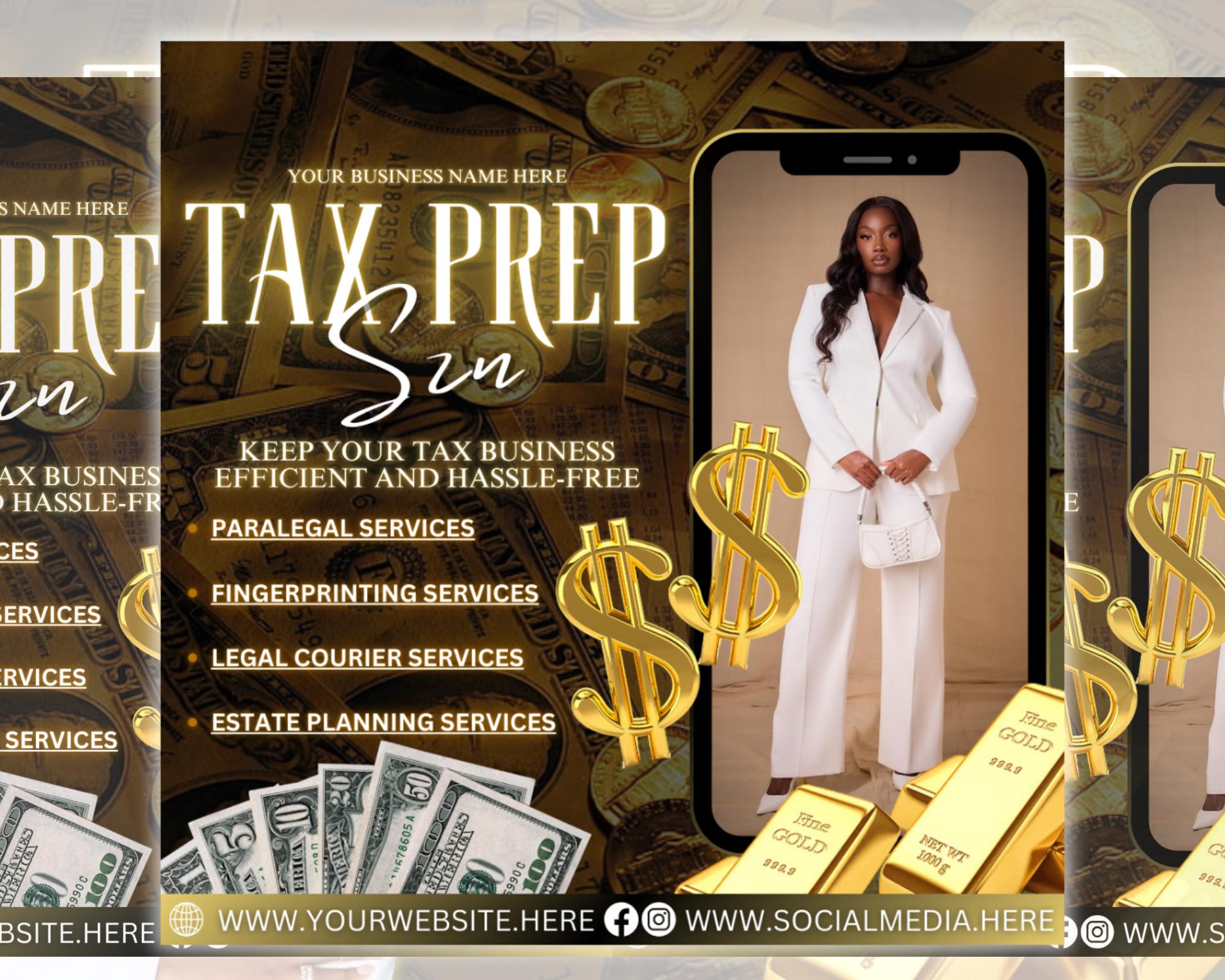 Tax Preparation Flyer, Tax Season Flyer, Accountant Flyer, Credit ...