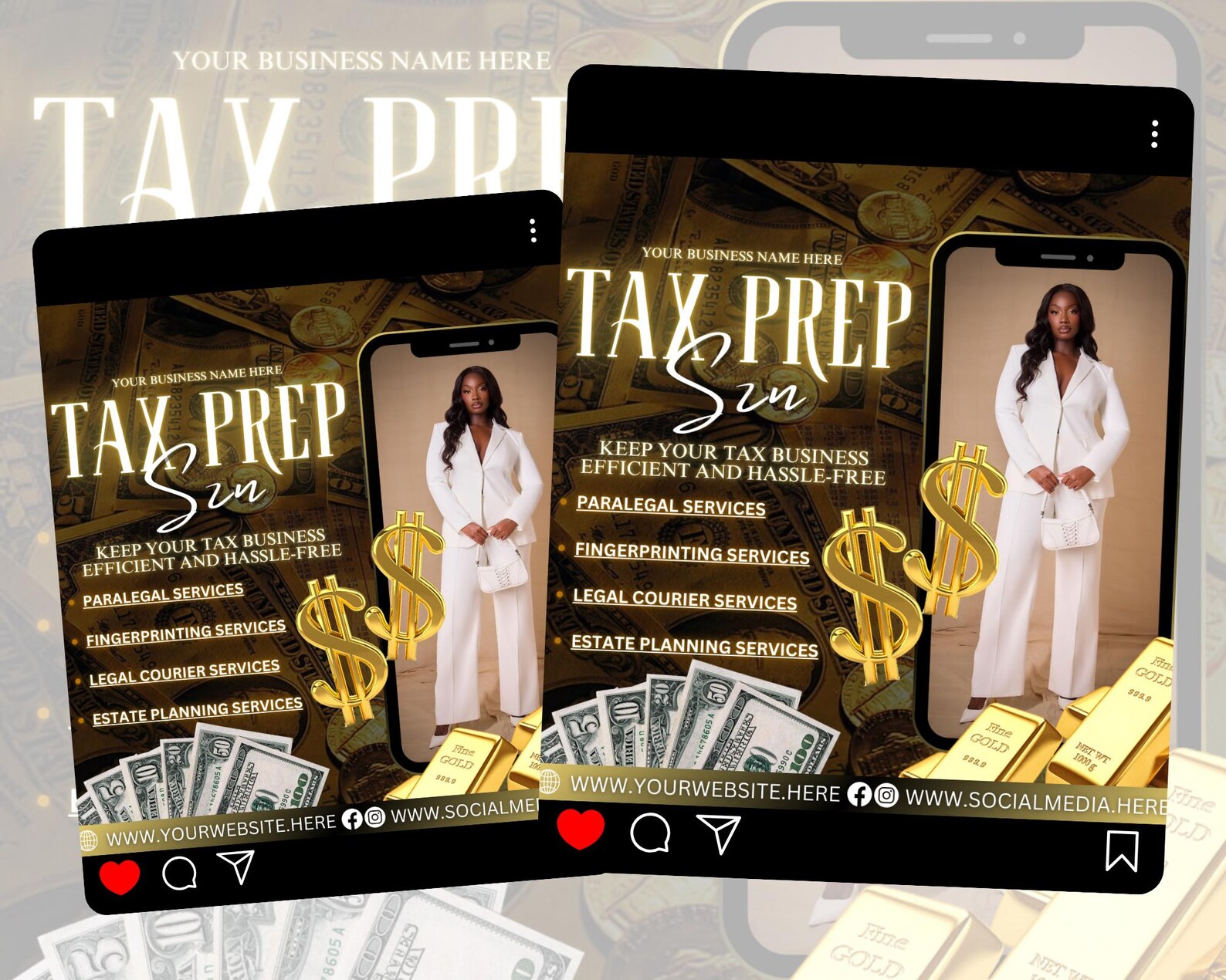 Tax Preparation Flyer, Tax Season Flyer, Accountant Flyer, Credit ...