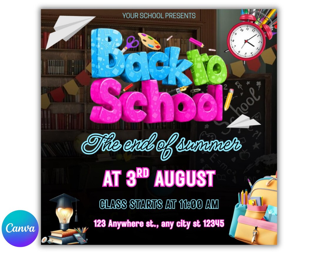 DIY Back to School Booking Flyer, Back to School Specials Flyer, Bring ...