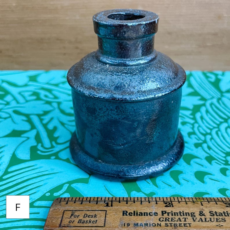 Antique English Stoneware Inkwells / Ink Bottles - Etsy