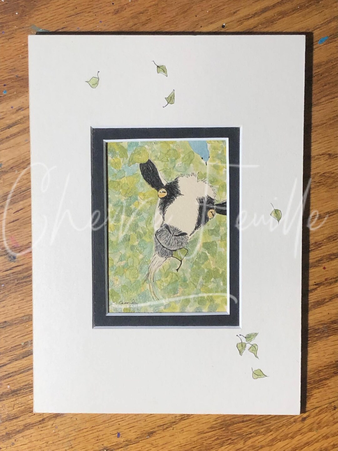 Goat Art: Looking at the Bluebird. Original Ink Drawing. 2.25 X 3.25 in ...