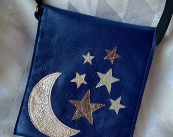 Moon Leather Purse - Etsy