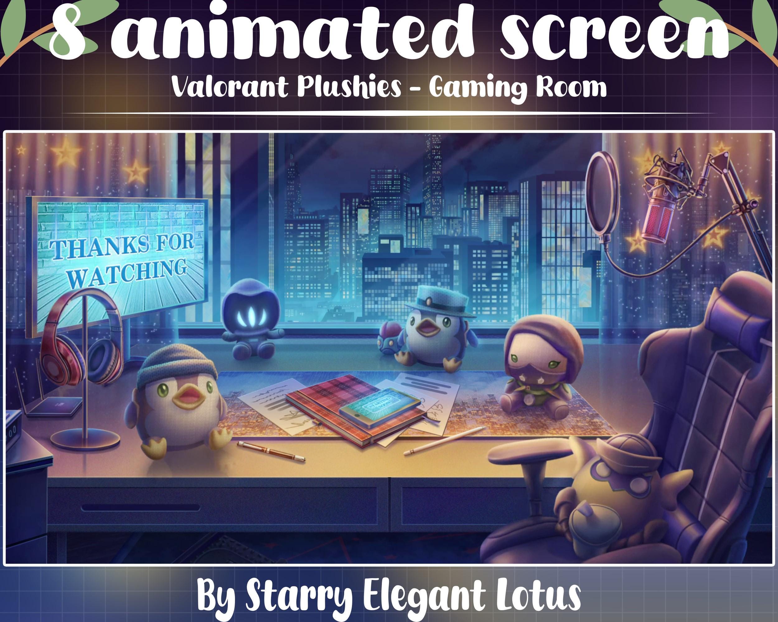 Valorant HUD Screen Overlay, Aesthetic Starry New York Night Twitch ...