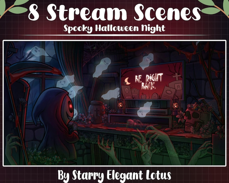 Wicked Halloween Animated Stream Screen, Spooky Ghost Halloween Night ...