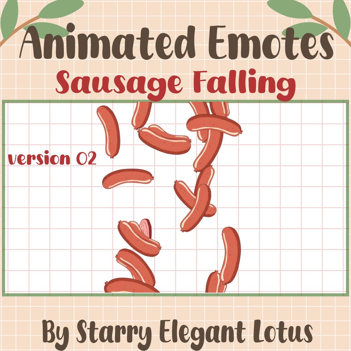 2 Sausage Falling Animated Emotes, Hot Dogs Love Hype Rain Stream Emoji ...