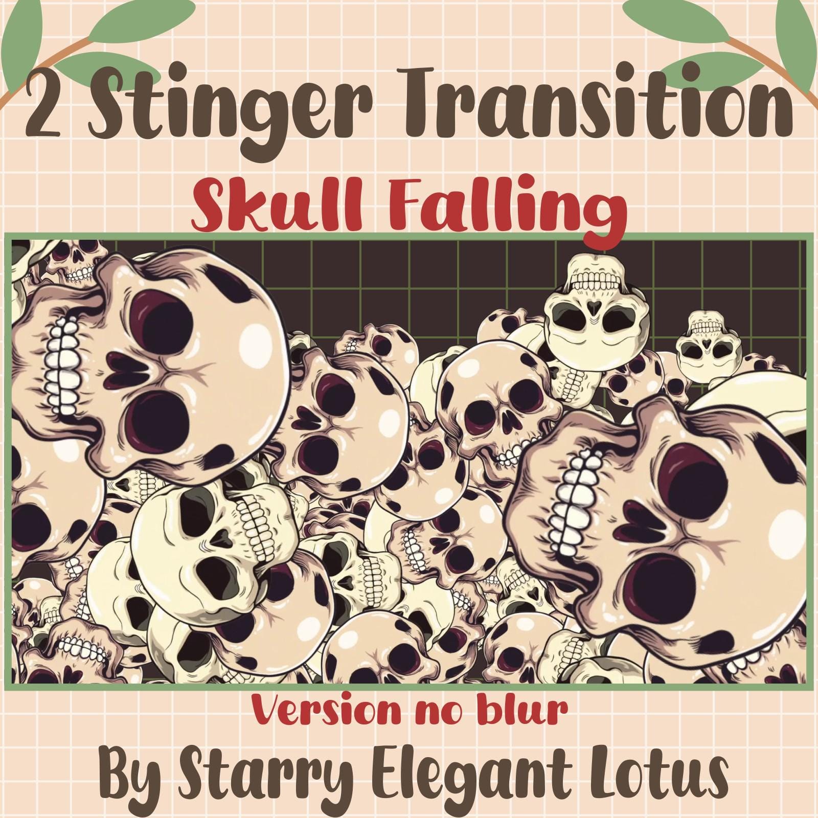 Skull Falling Twitch Animated Stinger Transition, Succubus Stream ...