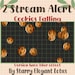 Kawaii Chocolate Chip Cookie Stream Alert, Cute Cartoon Bakery Food ...