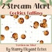 Kawaii Chocolate Chip Cookie Stream Alert, Cute Cartoon Bakery Food ...