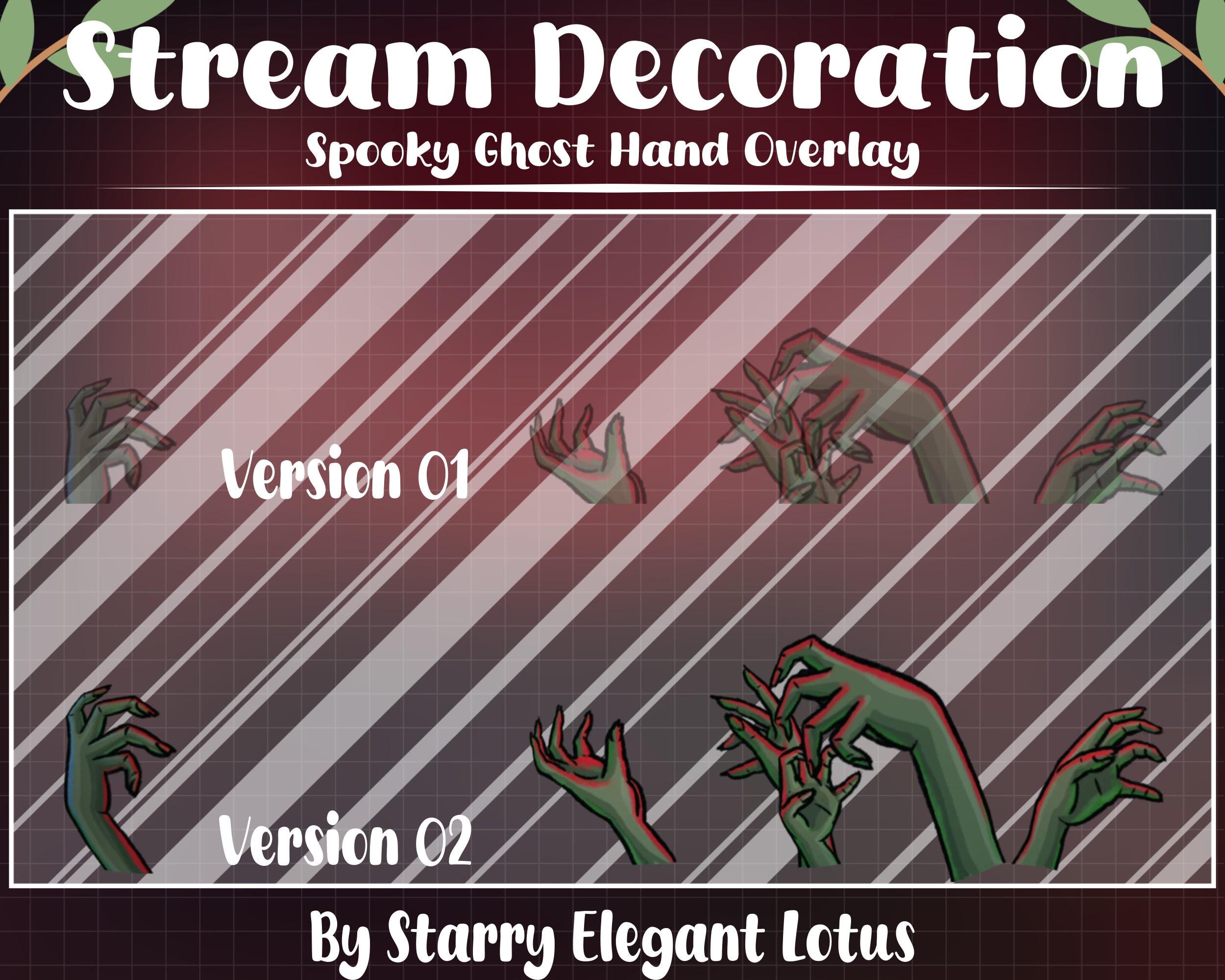 Gothic Ghost Hand Stream Alert Twitch Overlay, Halloween Spooky Devil ...