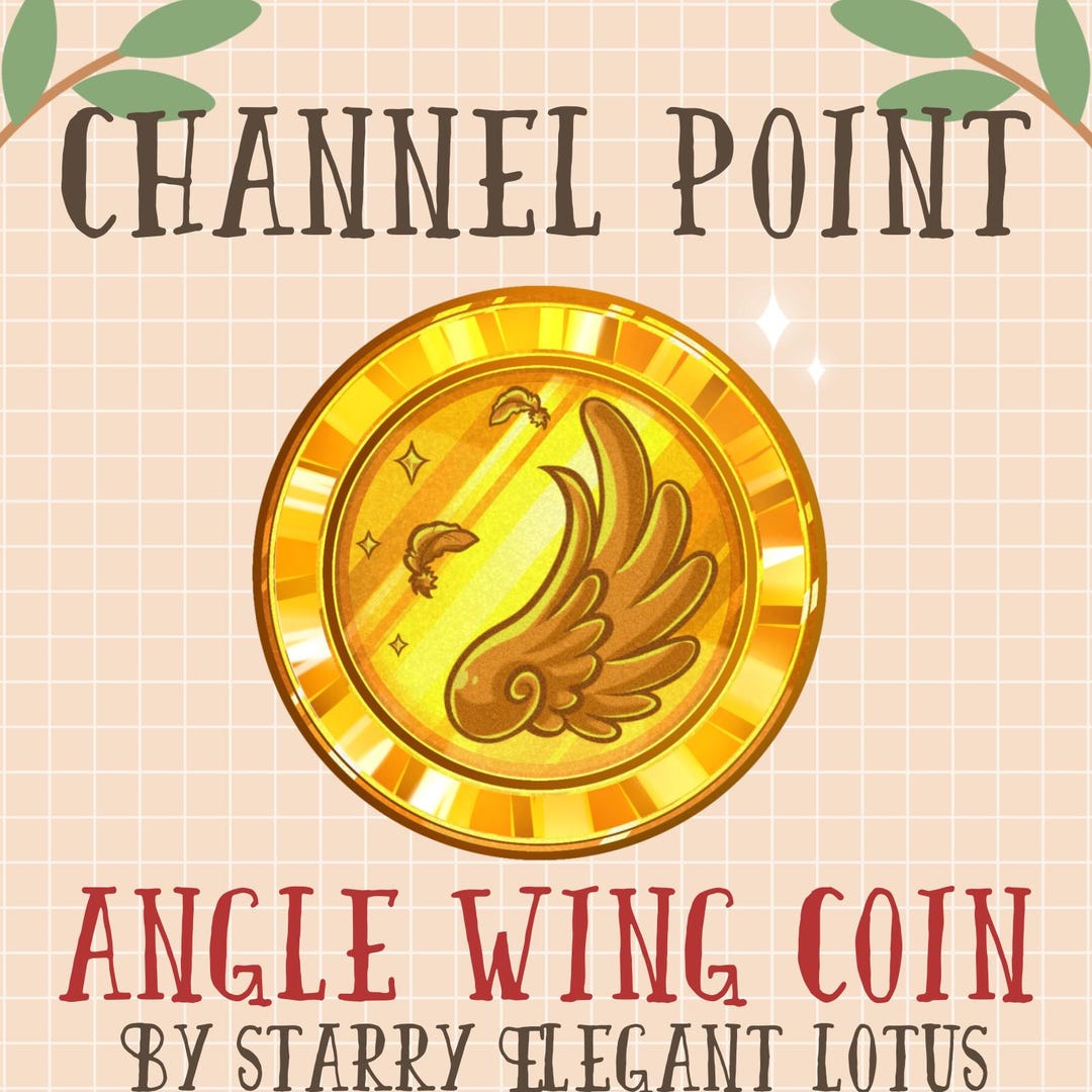Gold Angle Wing Channel Point, Yellow Fairy Wing Coin Emote, Sub Bit Badge Stream Asset, Cute ...