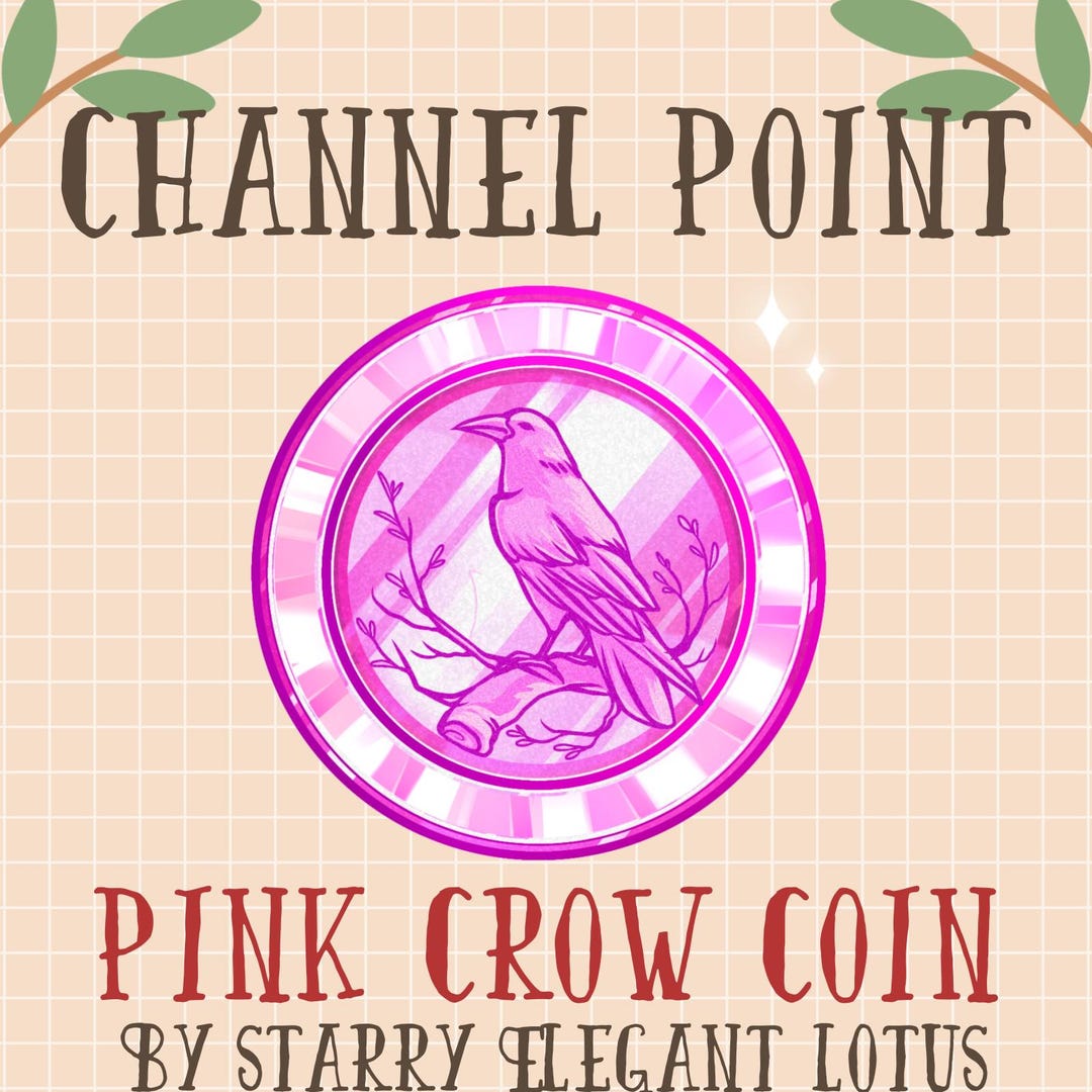 Pink Crow Channel Point Icon, Sky Bird Coin Emotes, Killers Sub Bit ...