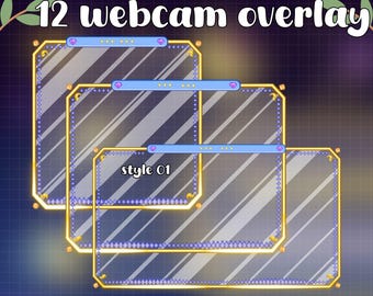 Golden Light Glow Twitch Animated Camera Overlay, Moon, Star, Banana ...