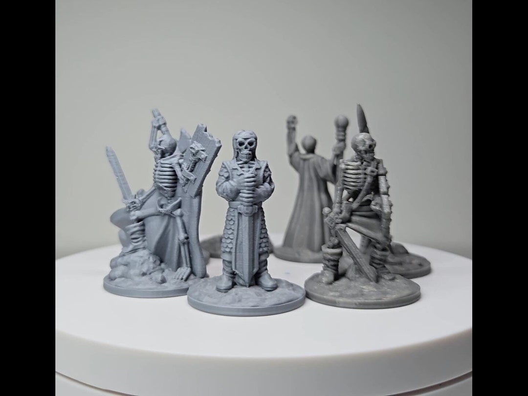 Skeleton Horde Table Top Miniature Monsters Set 7 High Quality 28mm 5e ...