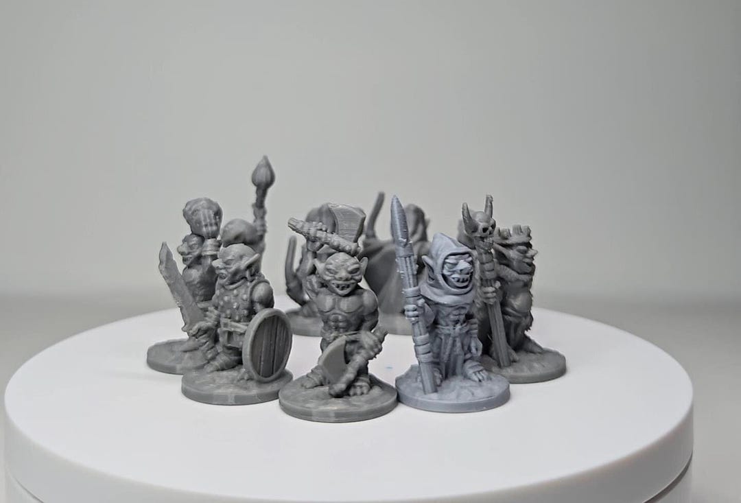Goblin Warband Table Top Miniature Monsters Set - 9 High Quality 28mm ...