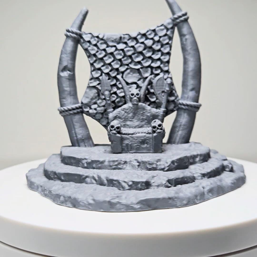 Goblin Throne Table Top Miniature Terrain - High Quality 28mm 5e Kit ...