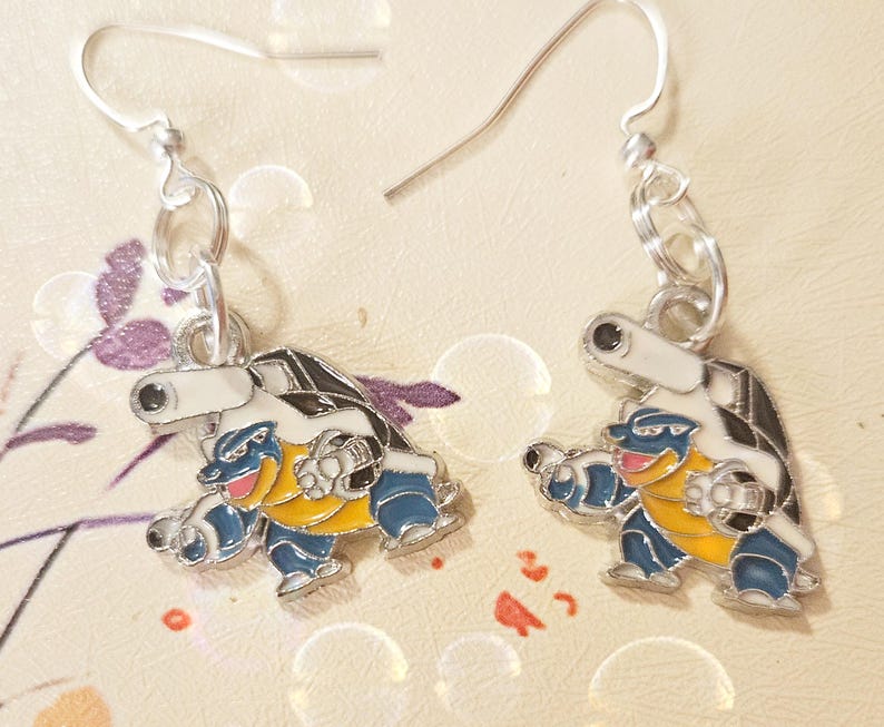 Mega Pokemon Earrings: Blastoise, Charizard, Venusaur - Etsy