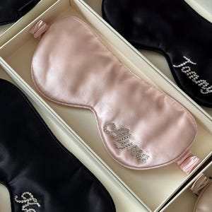 Personalized Silk Eye Mask With Name – Custom Sleep Mask - Etsy