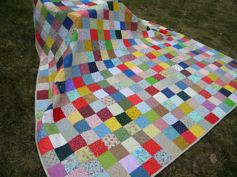 Farmhouse Quiltpatchwork Quilthandmadequeen Sizeclassic Americana93 X ...