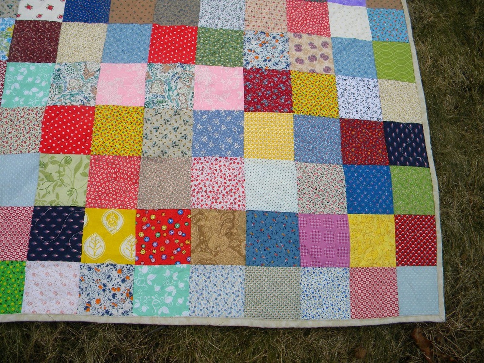 Farmhouse Quiltpatchwork Quilthandmadequeen Sizeclassic Americana93 X ...
