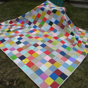 Full Size Quilt--patchwork Quilt Picnic Size Classic Americana 81 X 81 ...