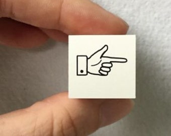 Finger Pointing Stamp - Etsy