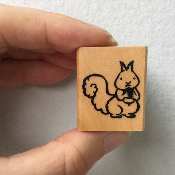 Squirrel Stamp - Etsy
