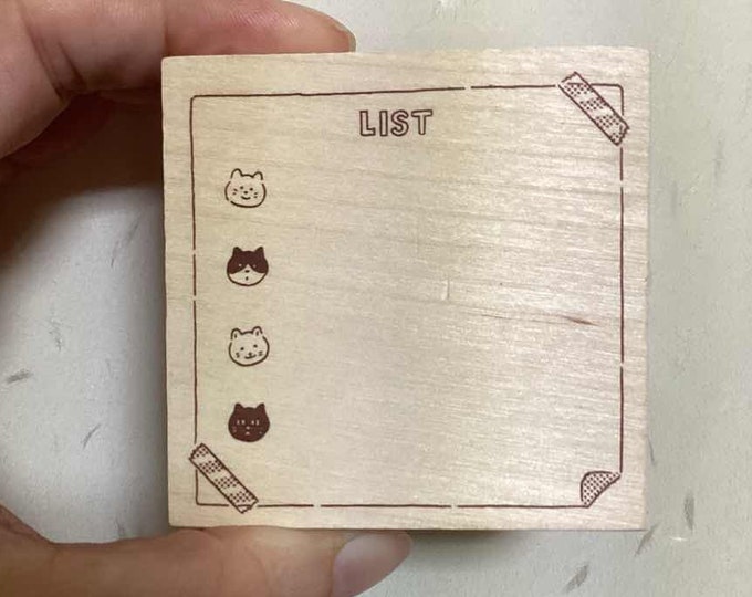 Cat Stamp - List Stamp - LOFT Stamp - Etsy