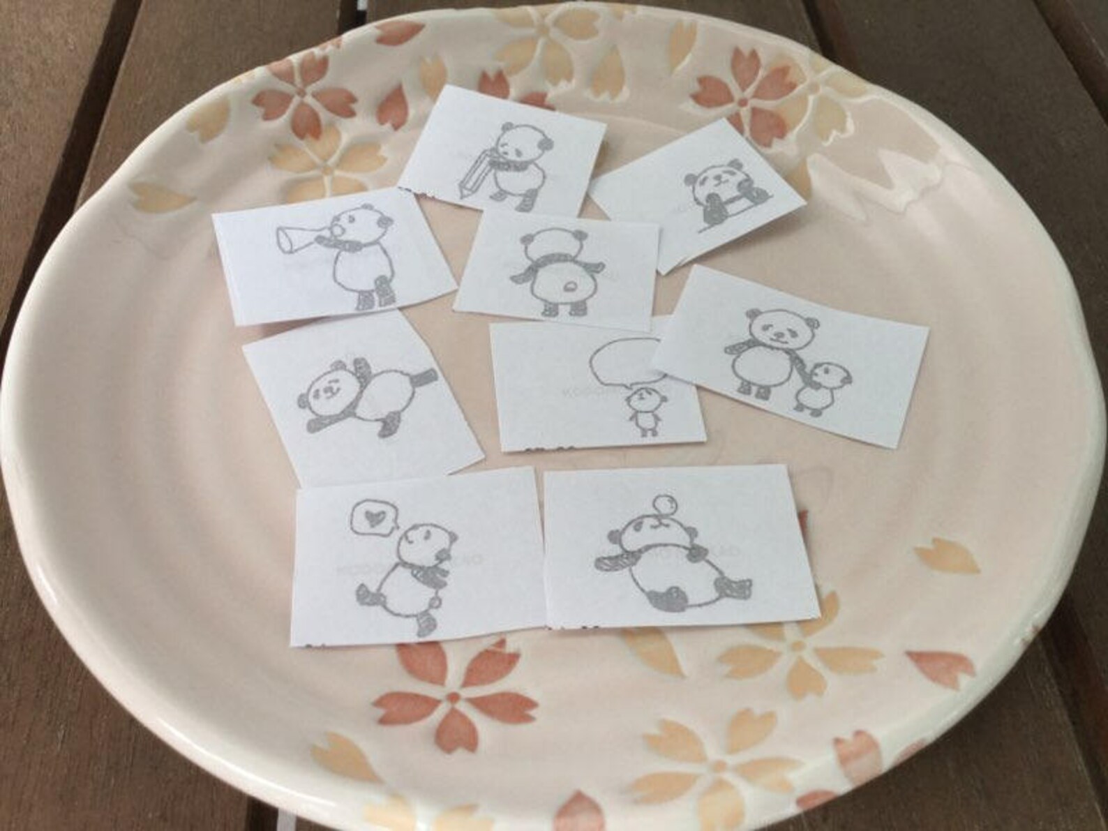 Cute Panda Stamp EXTREMELY RARE Kodomo No Kao - Etsy