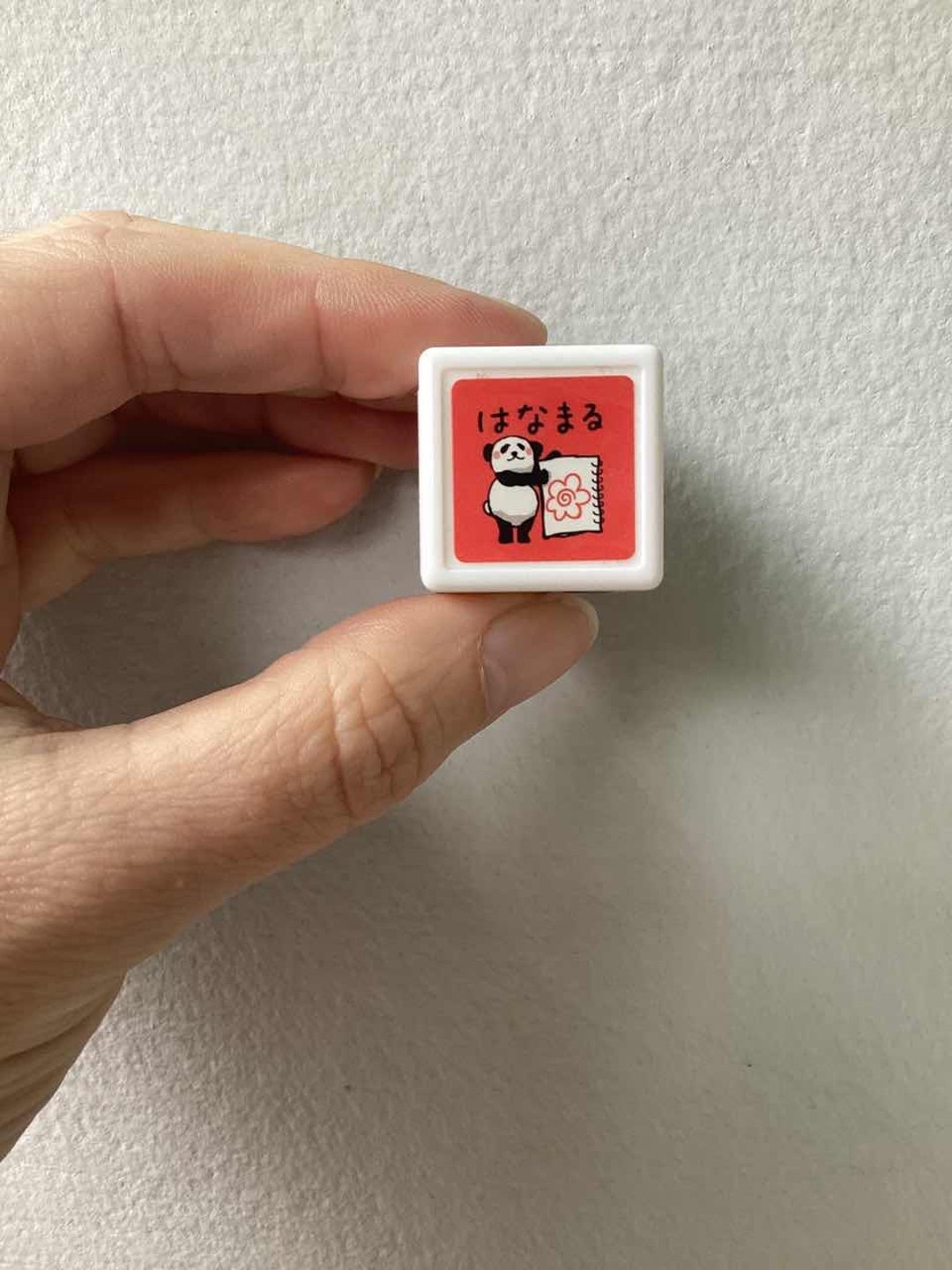 Panda 'hanamaru' Stamp: Red Self Inking Stamp - Etsy
