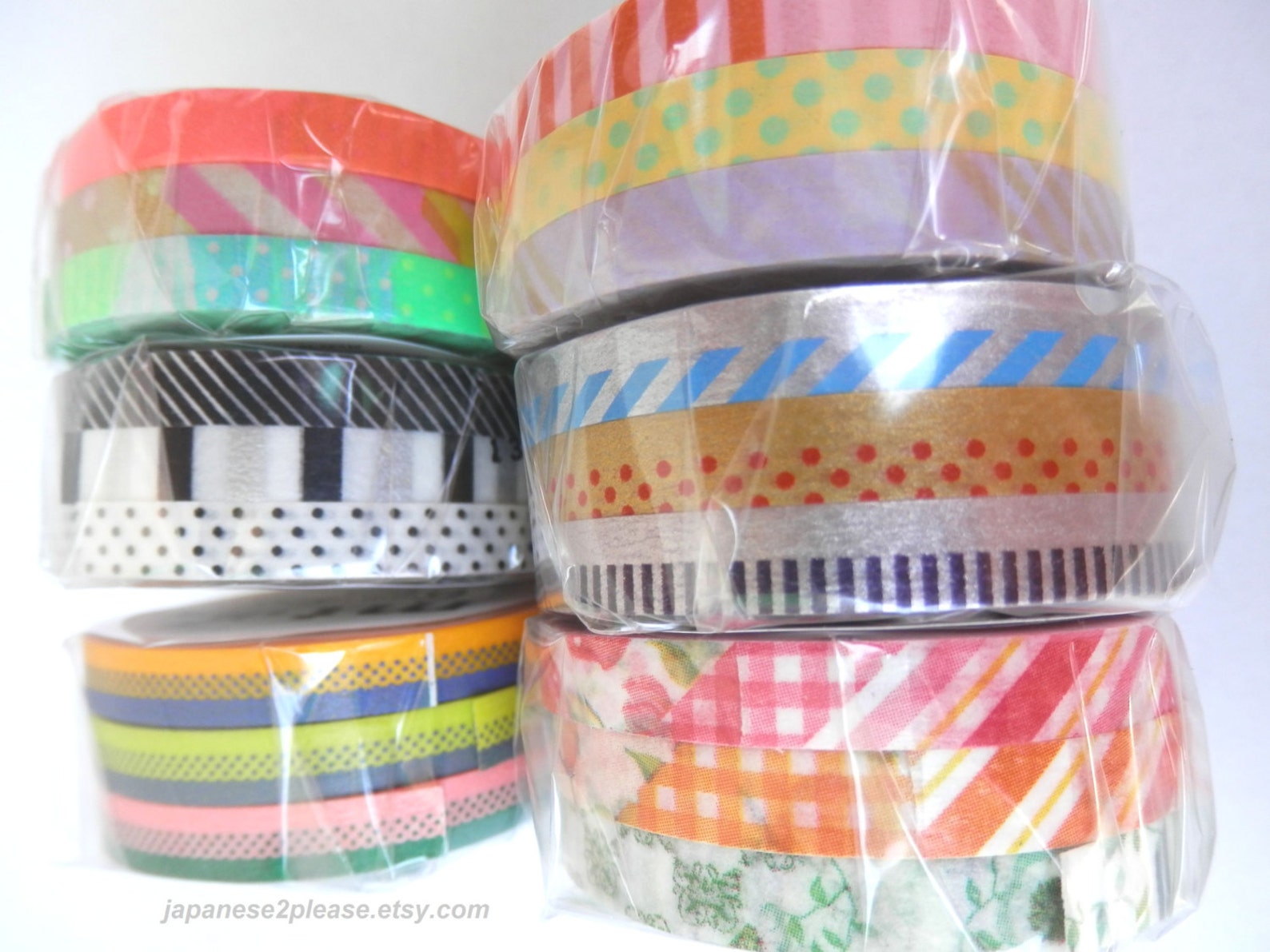 Slim Washi Mt Washi Masking Tape Pack of 3 Designs Deco - Etsy